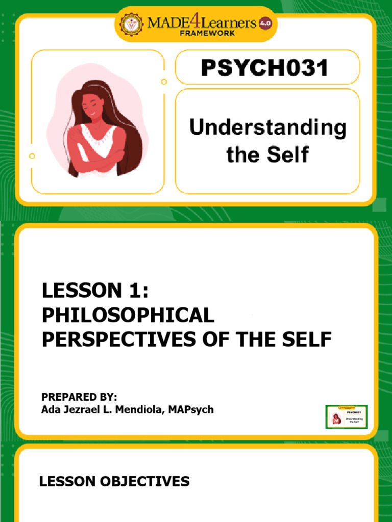 Philosophy of Self: Key Concepts Explained | PDF | Philosophy Of Self ...