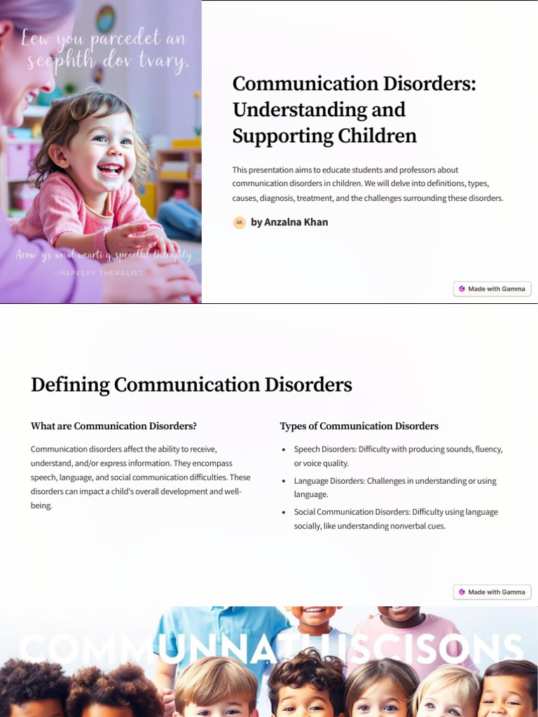 Communication Disorders PDF | PDF | Mental Disorder | Communication