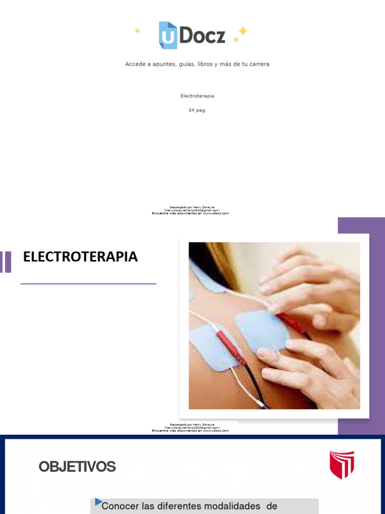 Mecanismo de Acción en Electroterapia | PDF | Dolor | Frecuencia