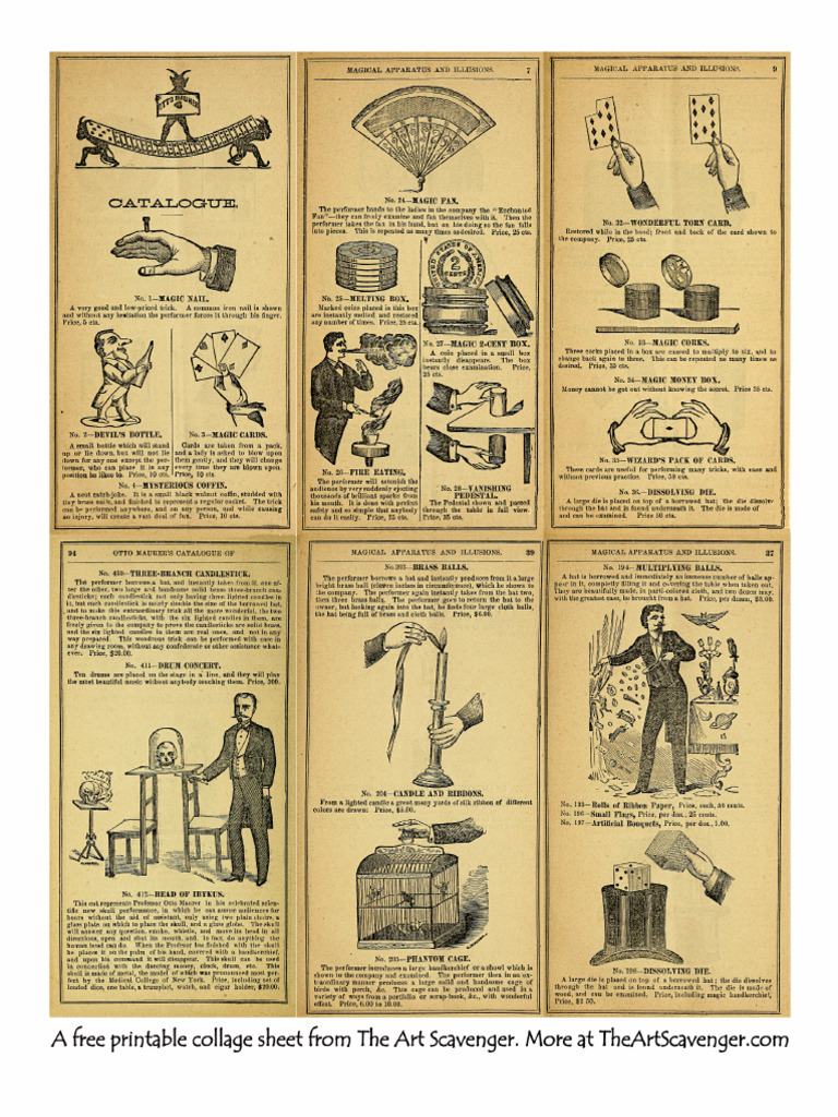 Victorian Magic Props Catalog 2.5x4.75 Inch | PDF