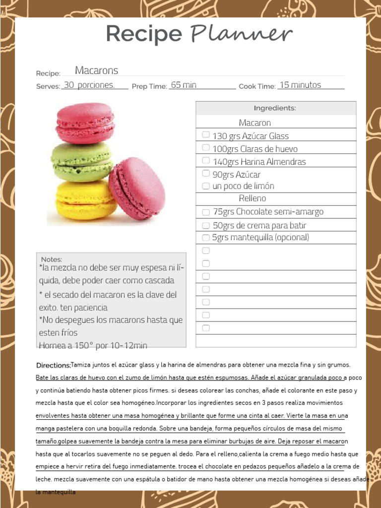 Macaron | PDF