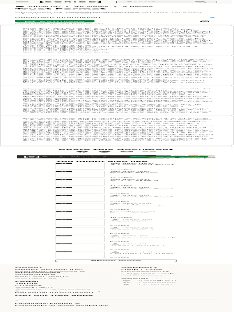Trust Format PDF Love Friendship | PDF | Love | Scribd