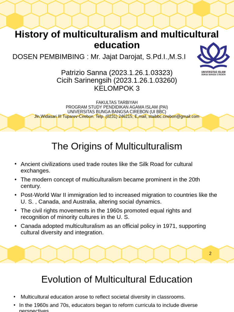 klp3 PPT History of Multiculturalism and Multicultural Education | PDF ...