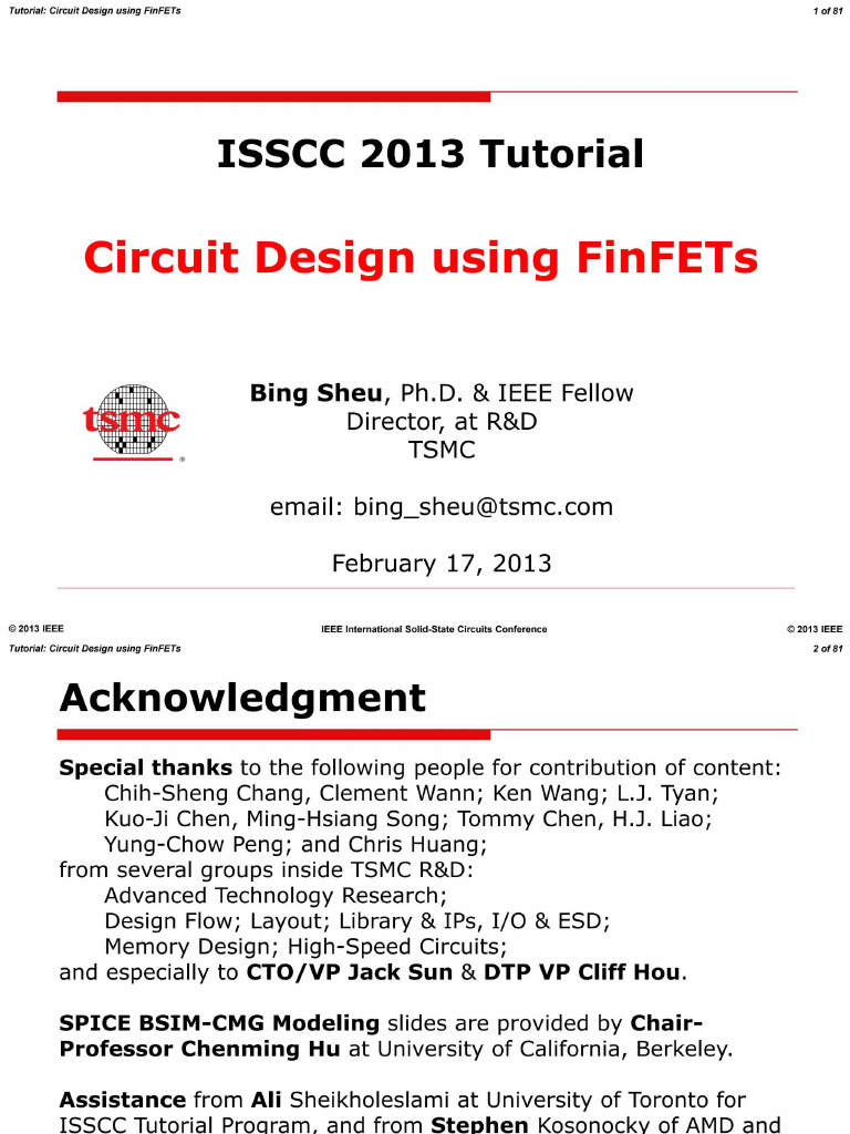Circuit design using FinFET | PDF