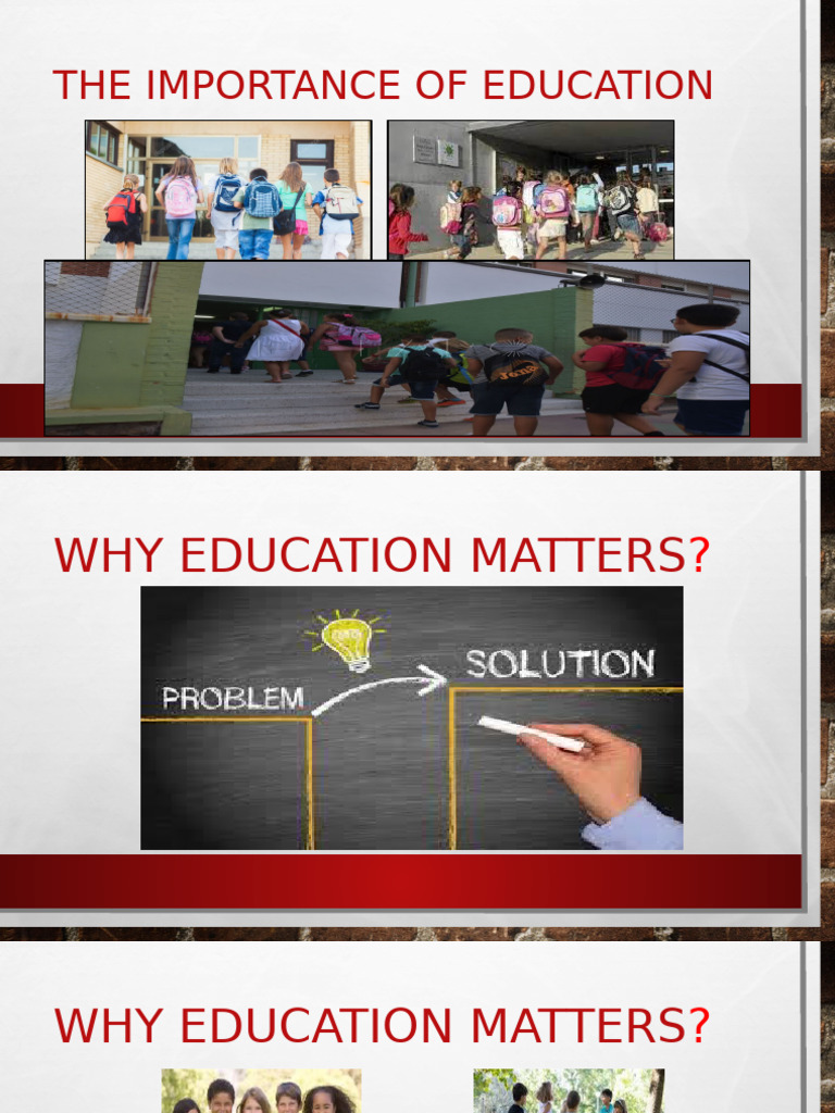 The Importance of Education | PDF