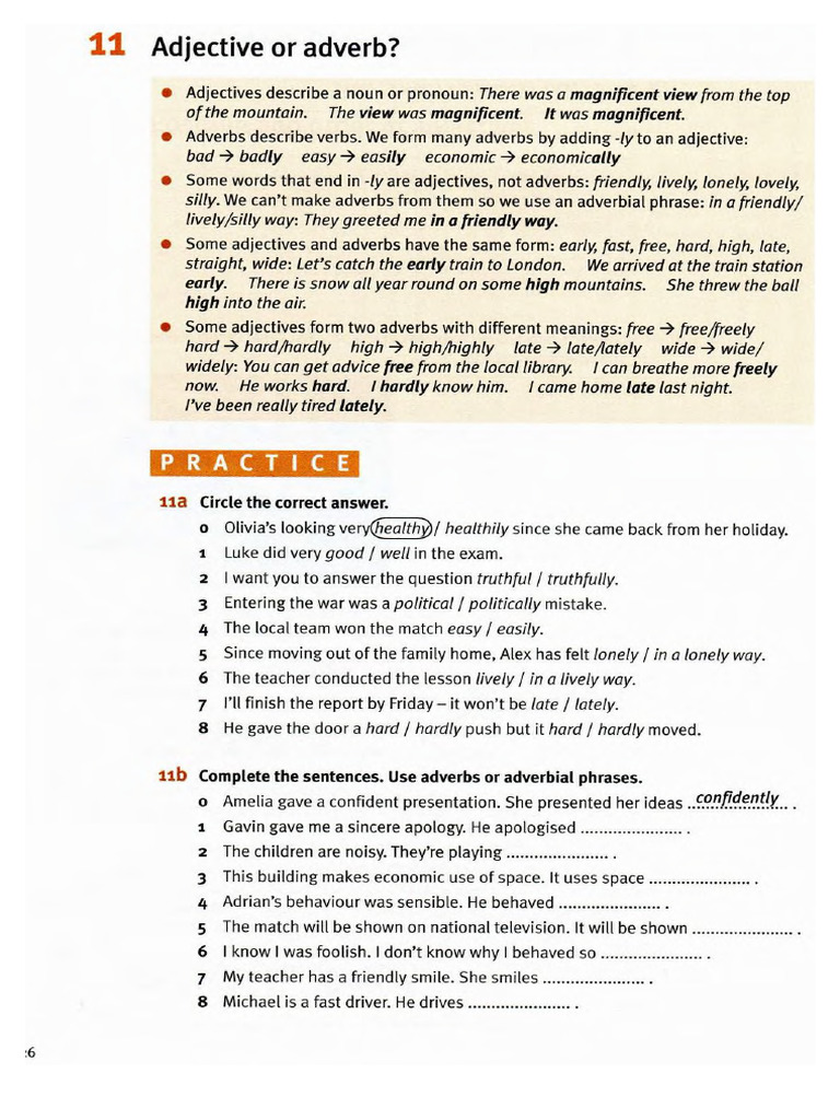 Adverbs Practice | PDF