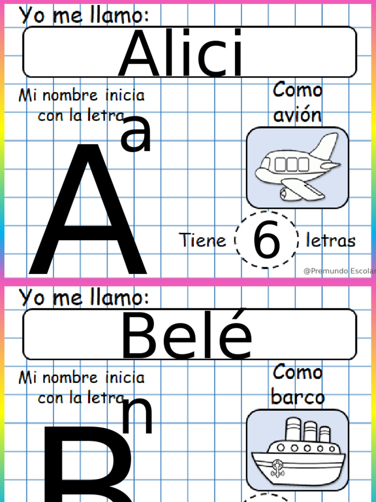 Actividad_escribo mi nombre | PDF