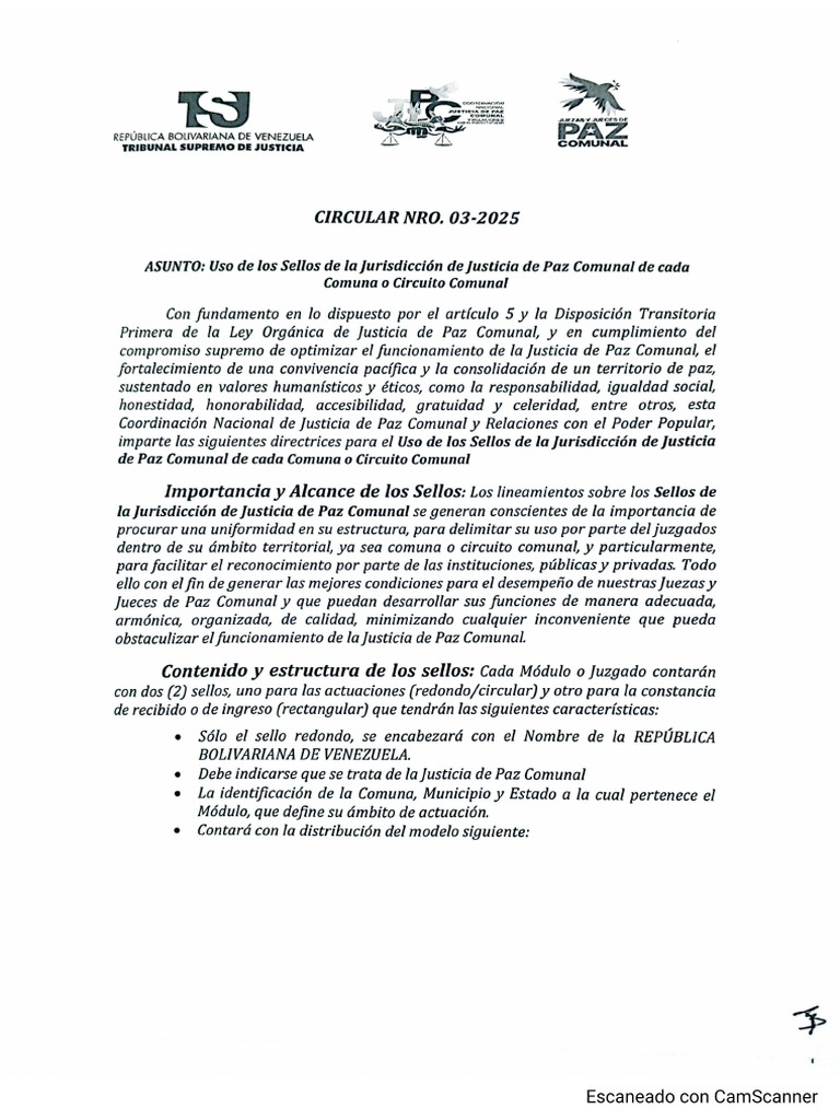 Circular Nro. 003-2025 | PDF