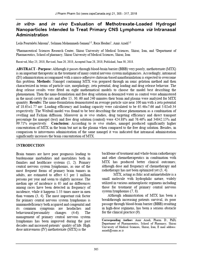 Jpps29496ojsadmin,+Ms 29496 Format | PDF | Chemotherapy | Errors And ...