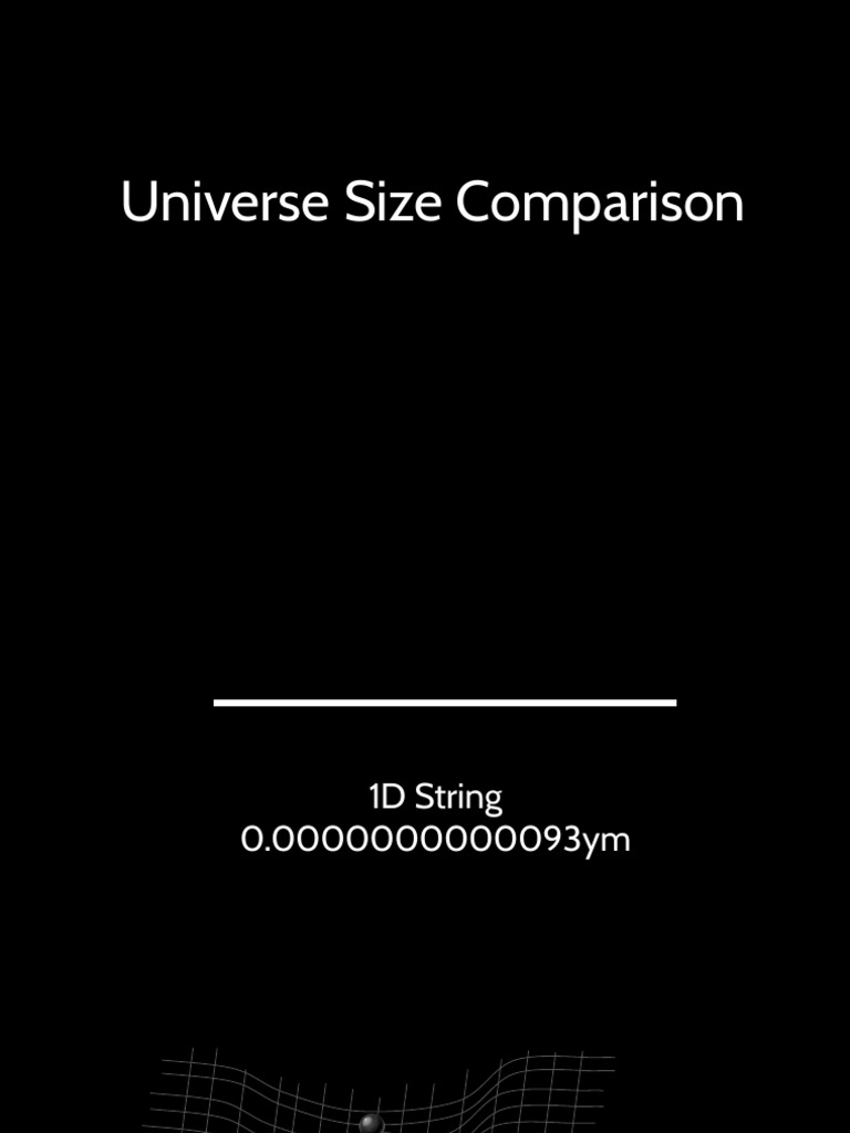 Universe Size Comparison Explained | PDF | Atoms | Atomic Nucleus