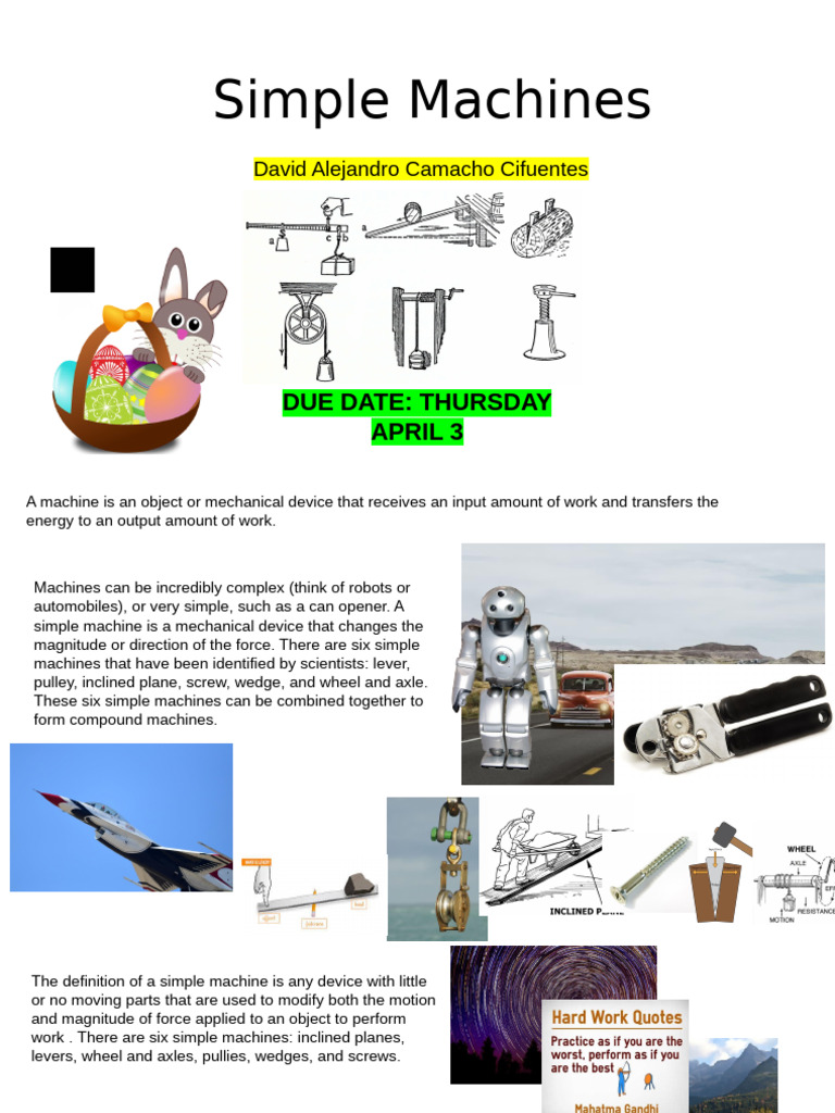 Understanding Simple Machines: Types & Uses | PDF | Machines | Lever