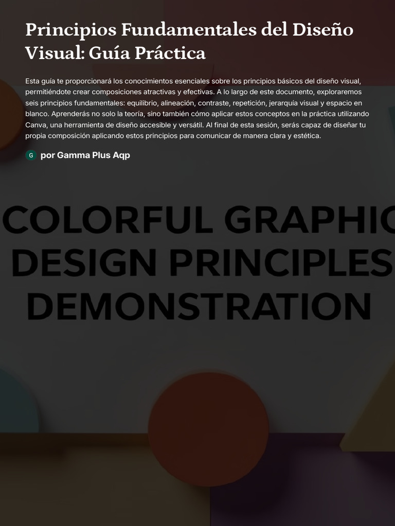 Principios Clave del Diseño Visual | PDF | Diseño | Color