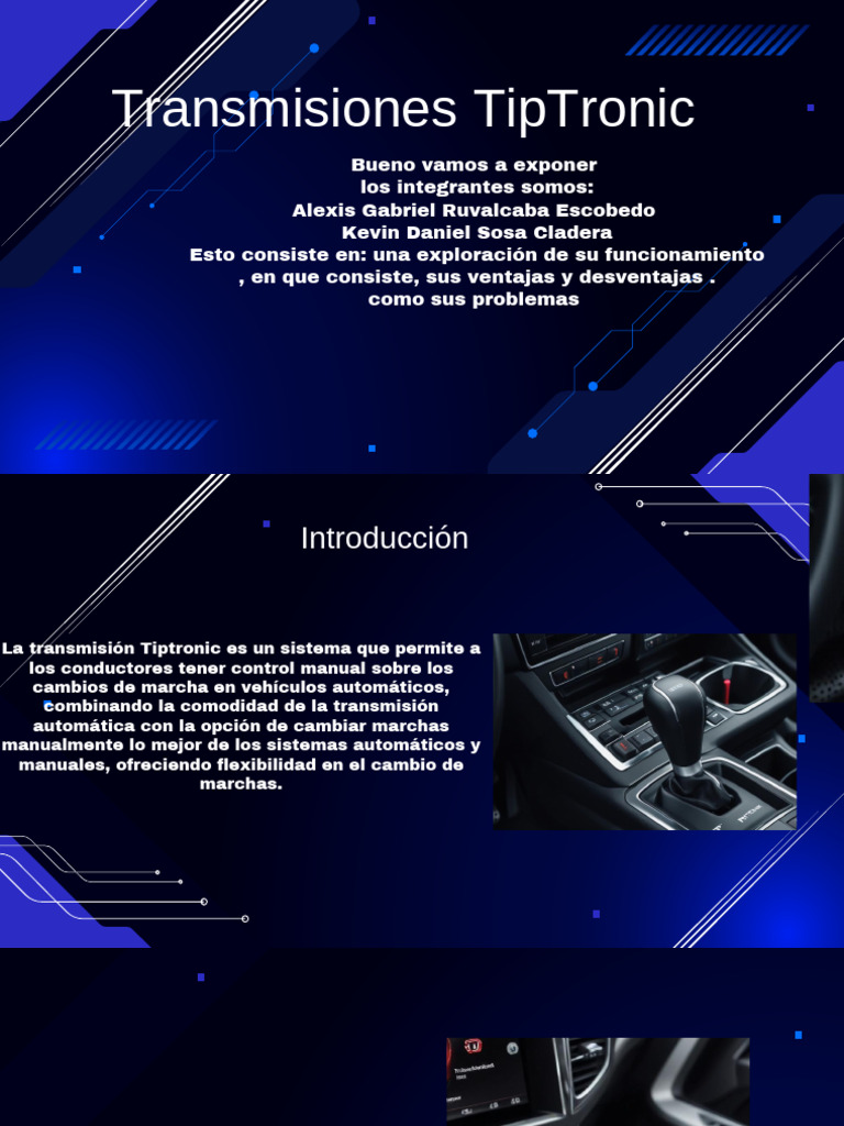 Funcionamiento de Transmisiones TipTronic | PDF | Transmisión ...