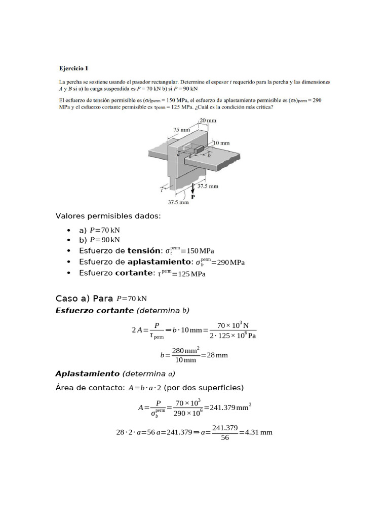 Problema N1 Resis | PDF | Mecánica de Medios Continuos | Mecánica