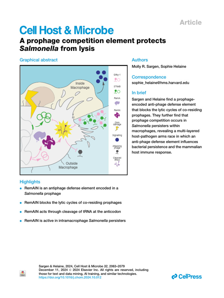 A-prophage-competition-element-protects--em-Salmon | PDF ...