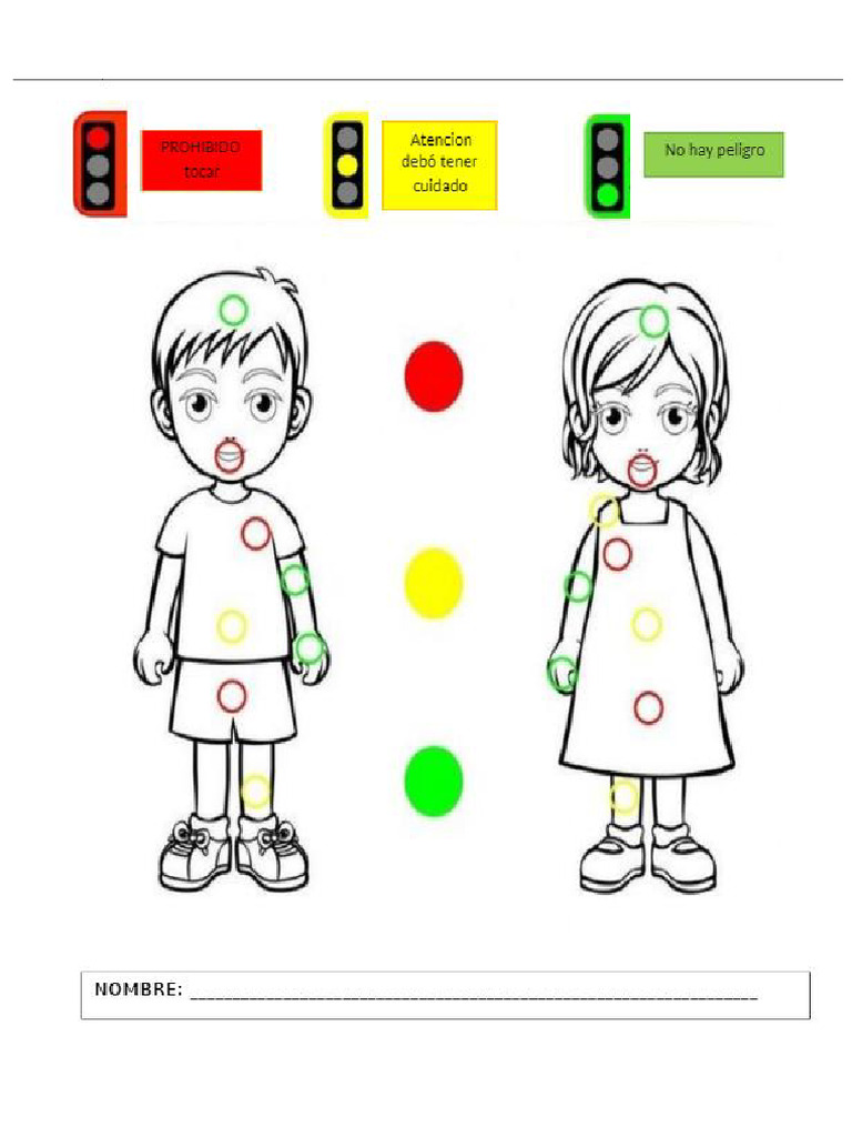Semaforo Corporal-Autocuidado Cuerpo Humano | PDF