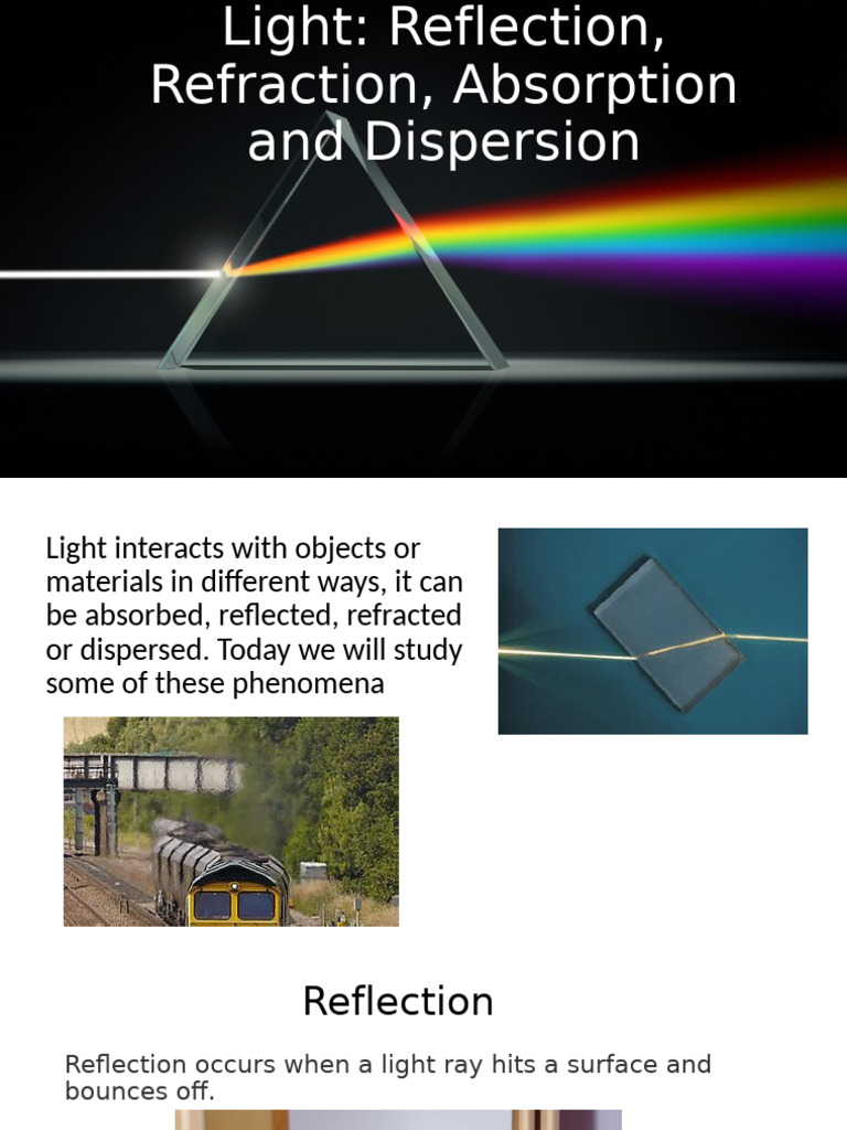 Light Reflection Refractio Dispersion | PDF