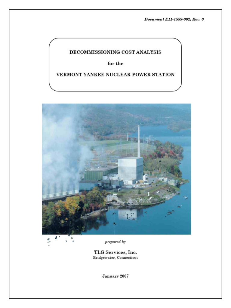 Decommissioning Cost Analysis | PDF | Nuclear Regulatory Commission ...