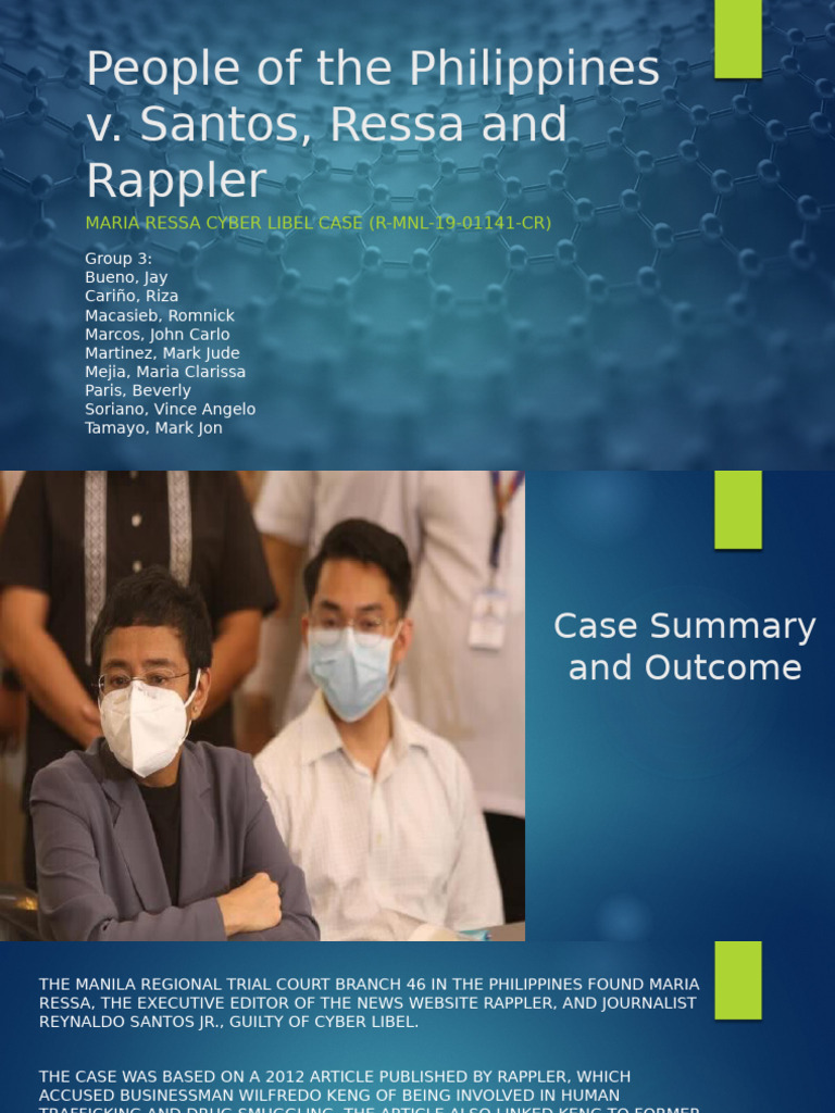 People of The Philippines Vs Santos Ressa and Rappler | PDF | Justice ...