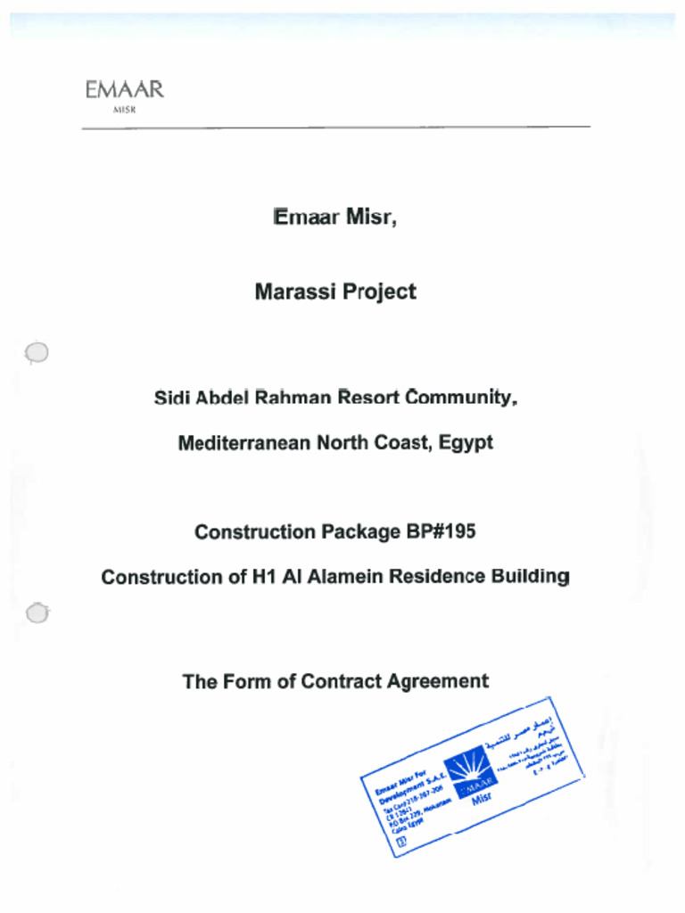 H1 Contract | PDF