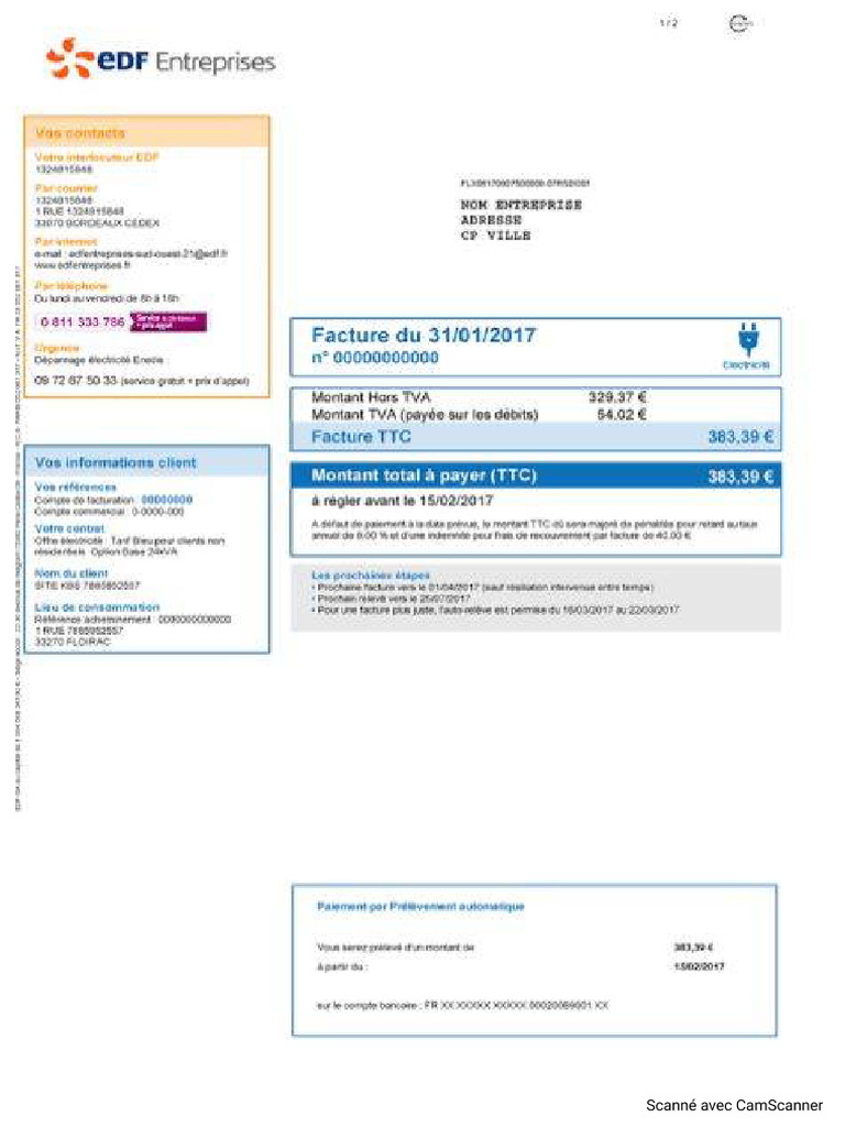 Facture France 4 | PDF