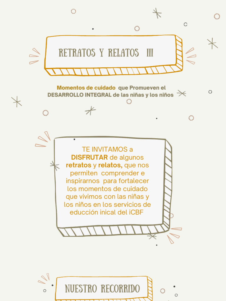 Pu5.lm5 .PP Retratos y Relatos III Momentos de Cuidado Que Promueven El Desarrollo Integral ...