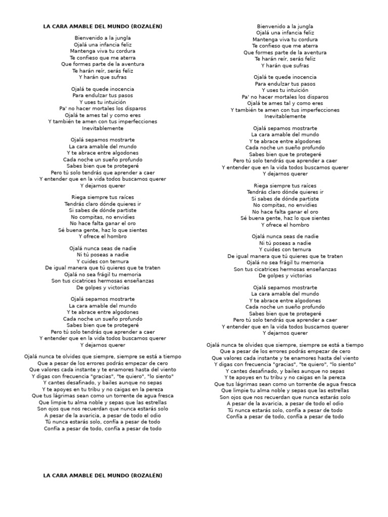 La Cara Amable Del Mundo | PDF