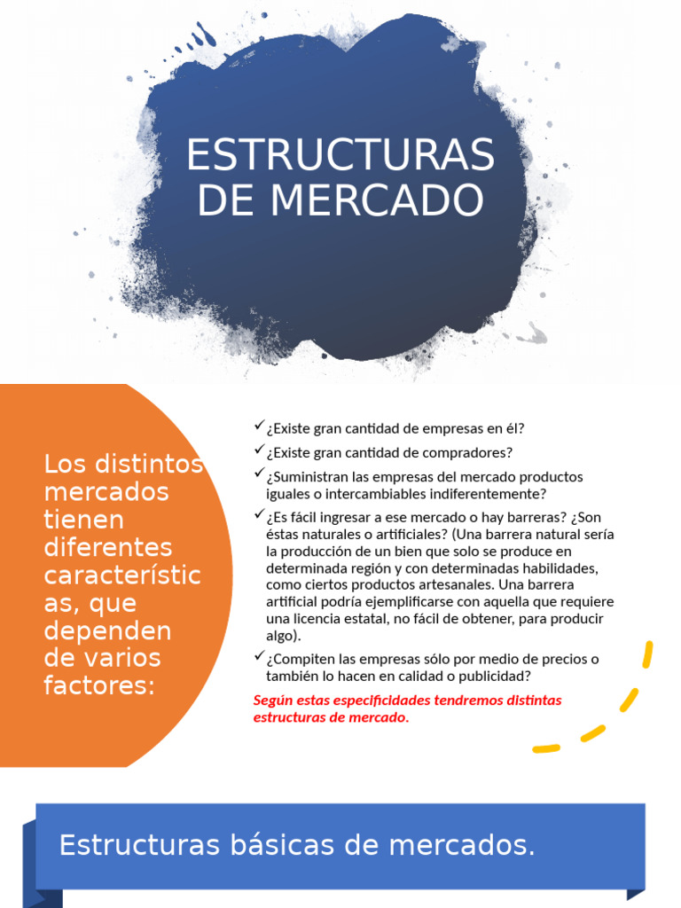 Estructuras de Mercados | PDF | Mercado (economía) | Monopolio