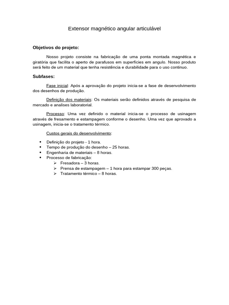 Extensor Magnético Angular Articulável | PDF