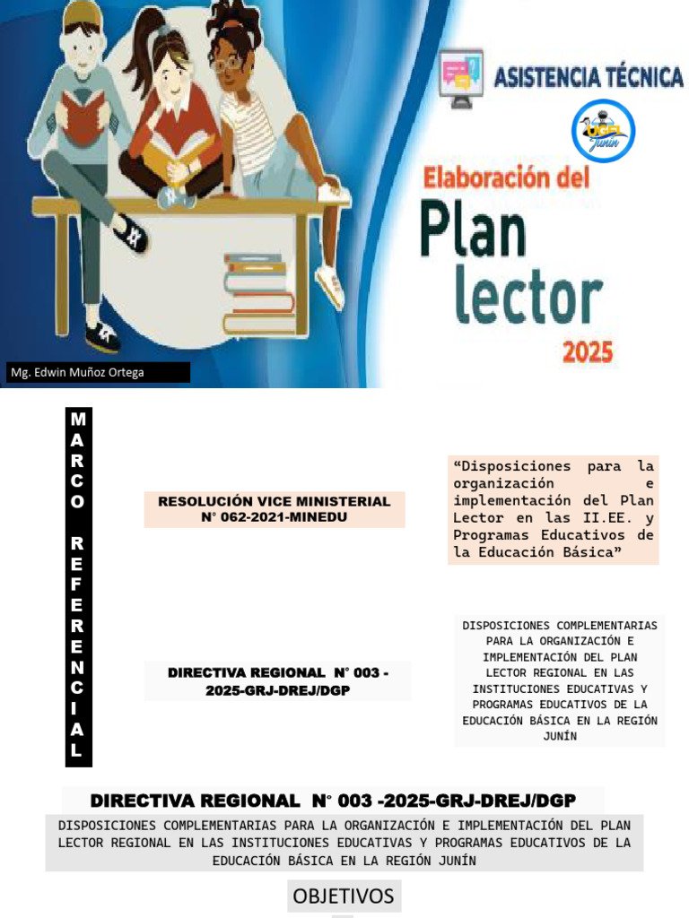 Plan Lector 2025 Asistencia | PDF | Educación primaria | Maestros