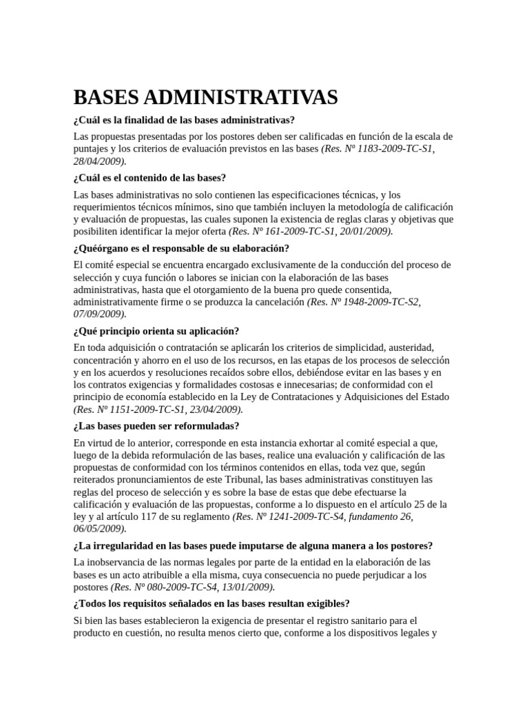 Definición y Función de Bases Administrativas | PDF | Verdad