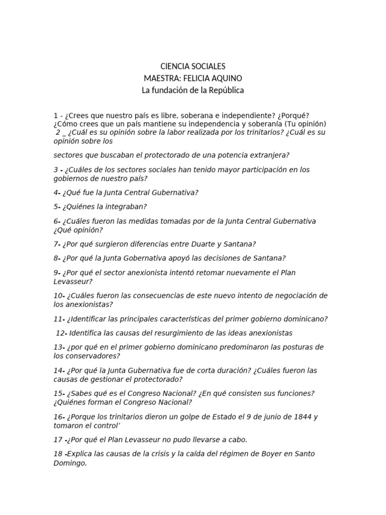 Batallas de la Independencia Dominicana | PDF