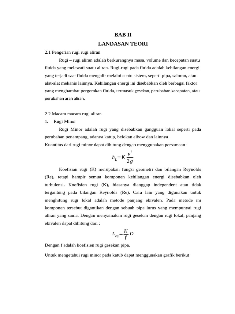 Rugi-Rugi Aliran BAB 2 | PDF