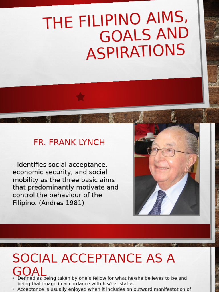 The Filipino Aims, Goals and Aspirations | PDF