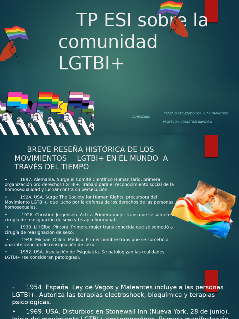 Historia y derechos LGTBI+ en el mundo | PDF | El matrimonio del mismo ...