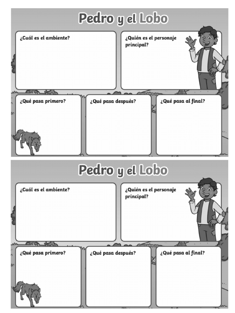 Características Pedro y El Lobo | PDF