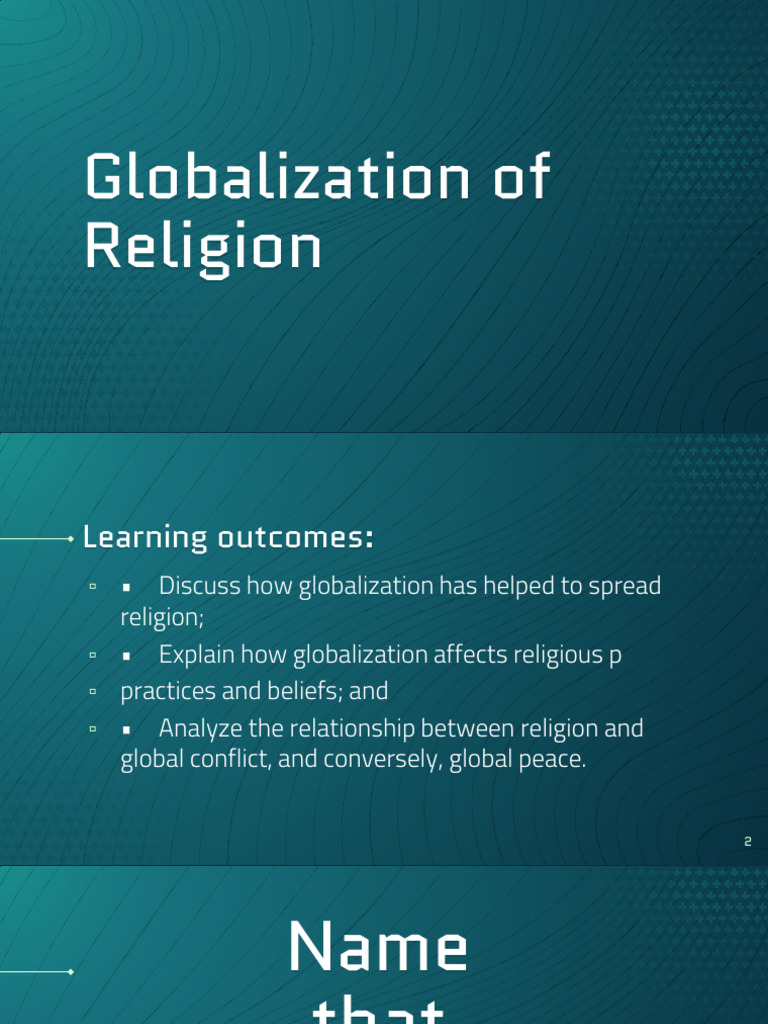 Globalization of Religion | PDF | Psychological Attitude | Religious Faiths