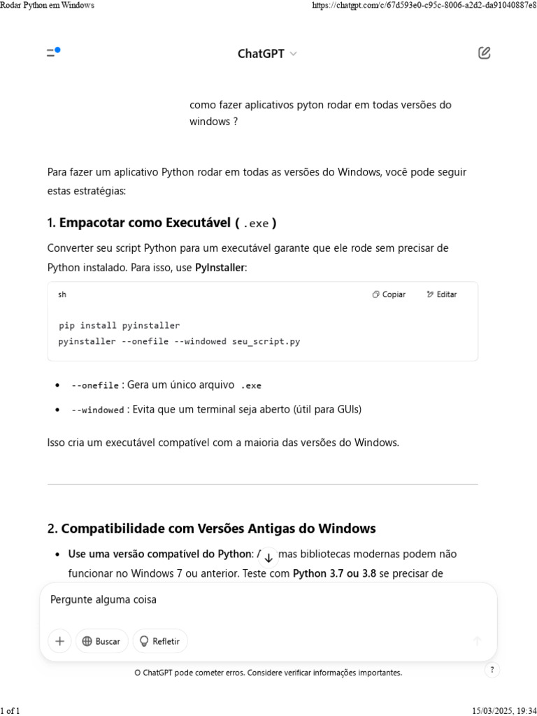 Rodar Python em Windows | PDF