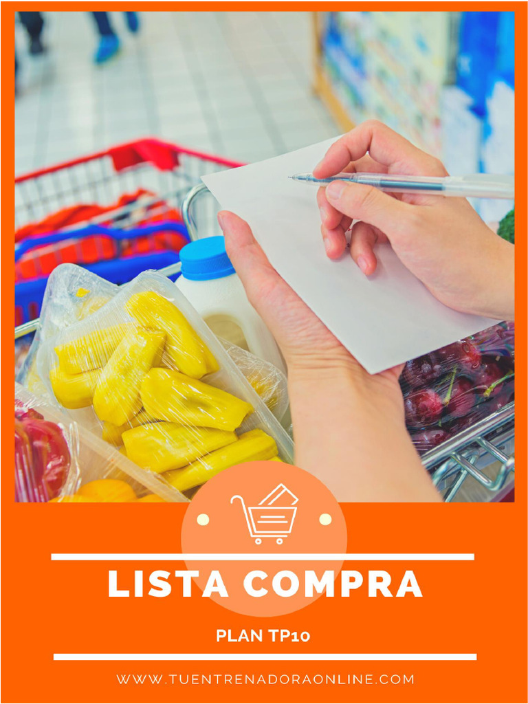 Lista de La Compra Plan TP10 | PDF | Alimentos | Cocina