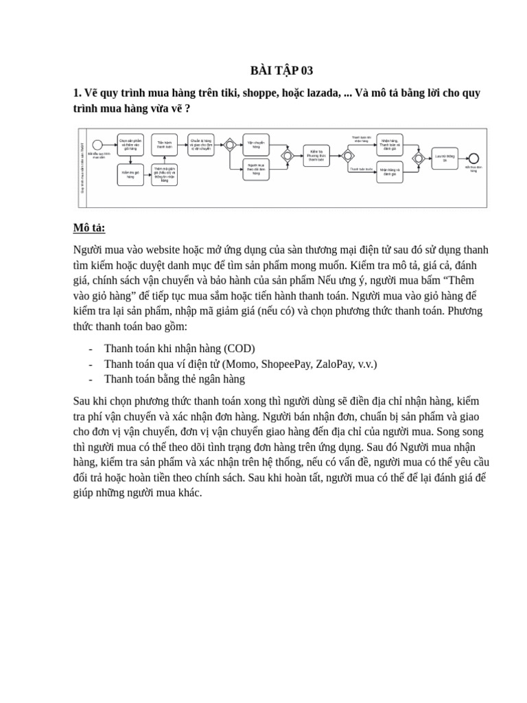 BaiTap3-he Thong Quy Trinh Nghiep Vu | PDF