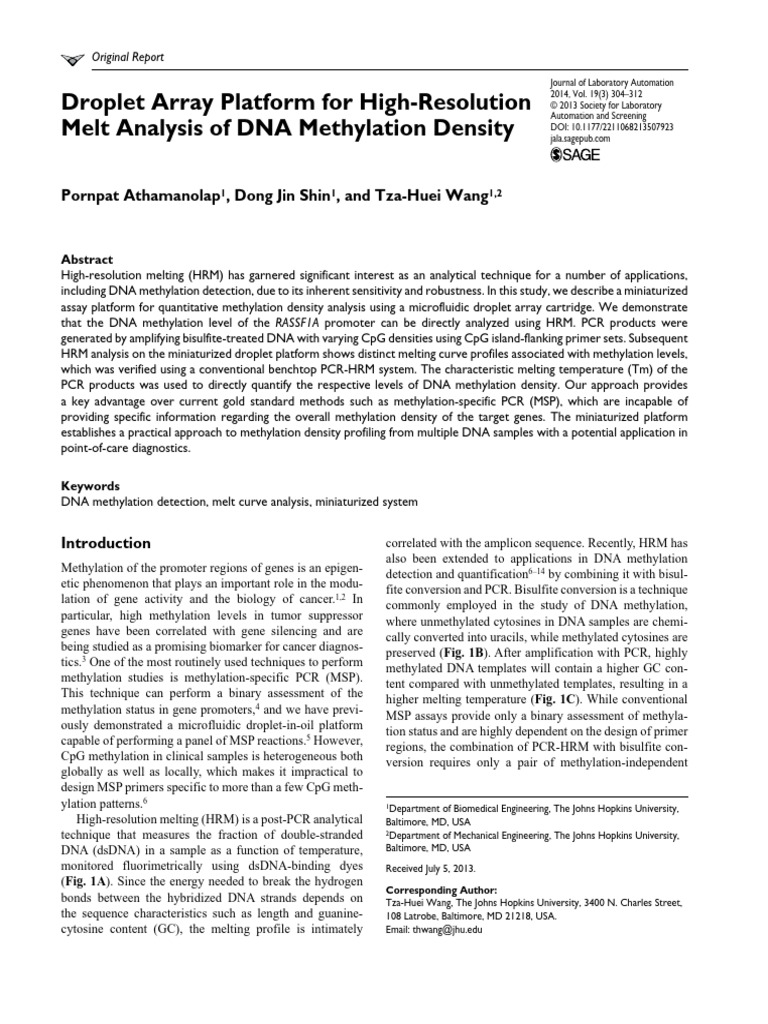 Droplet-Array-Platform-for-High-Resolution-Melt-Analysis-of-_2014_SLAS-Techn | PDF | Dna ...