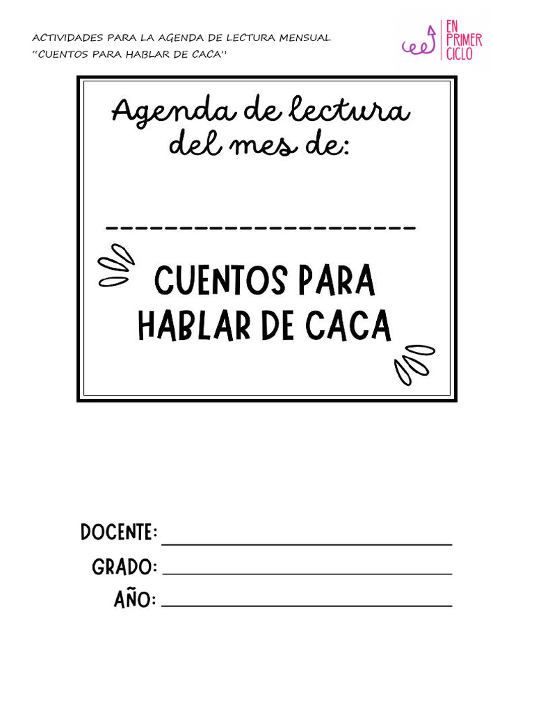 Cuentos para Hablar de Caca (Secuencia de Actividades) | PDF