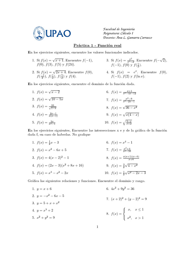 Práctica 1 - Función Real | PDF | Ph | Decibel