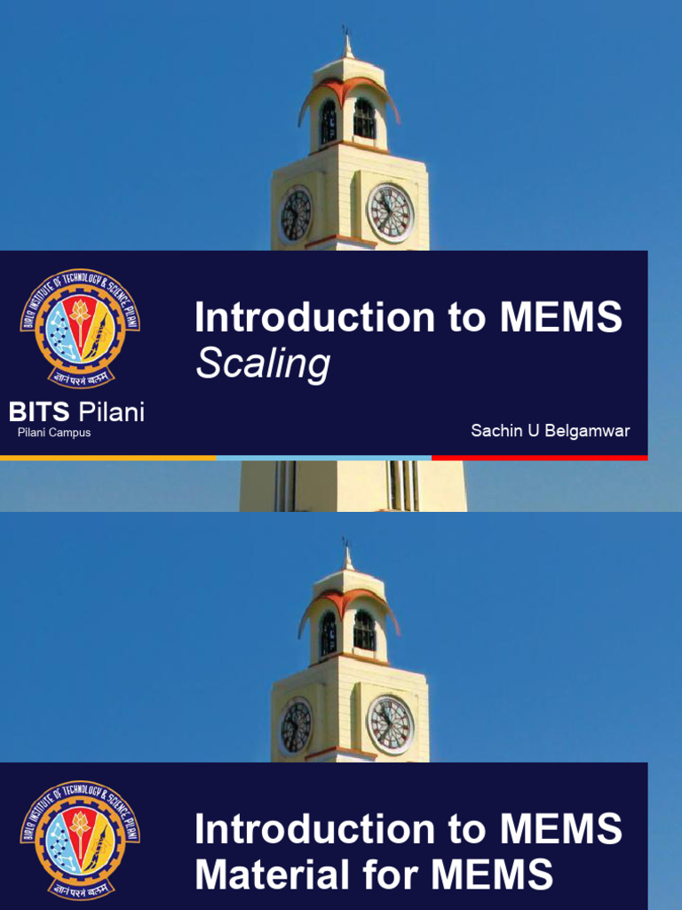 Introduction To MEMS Lecture Materials | PDF | Wafer (Electronics ...