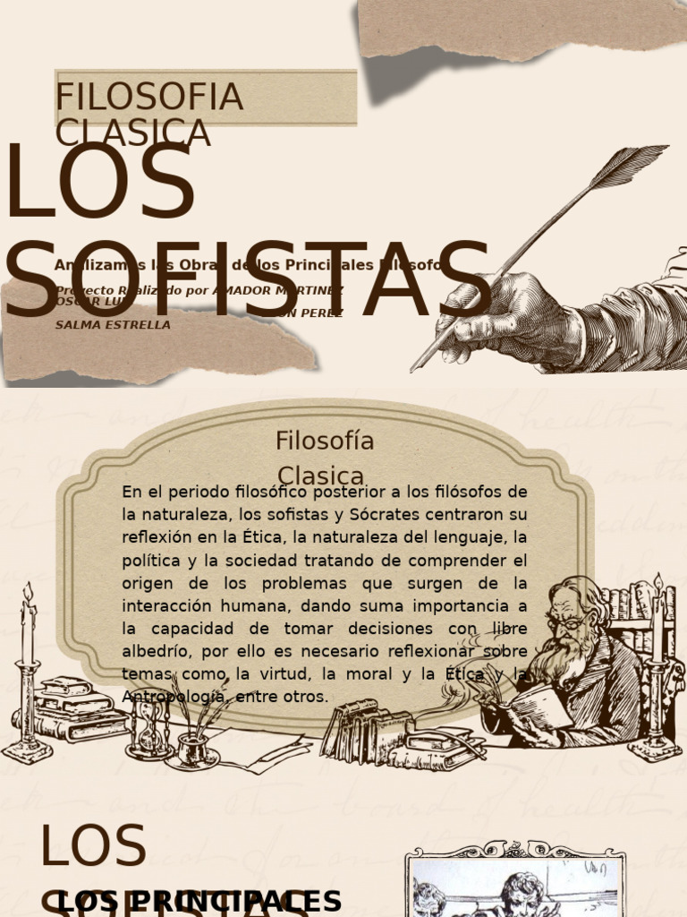 Presentación Moderna LOS SOFISTAS | PDF | Verdad