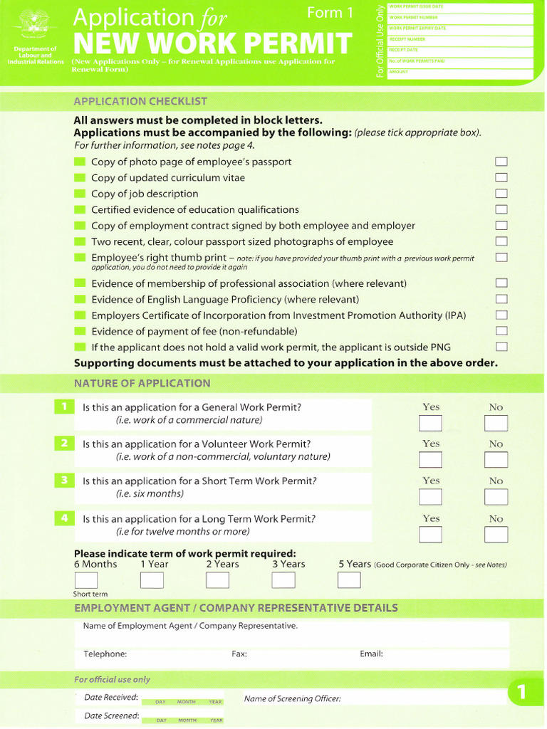 WP Application Form New Permit | PDF | Employment | Salary
