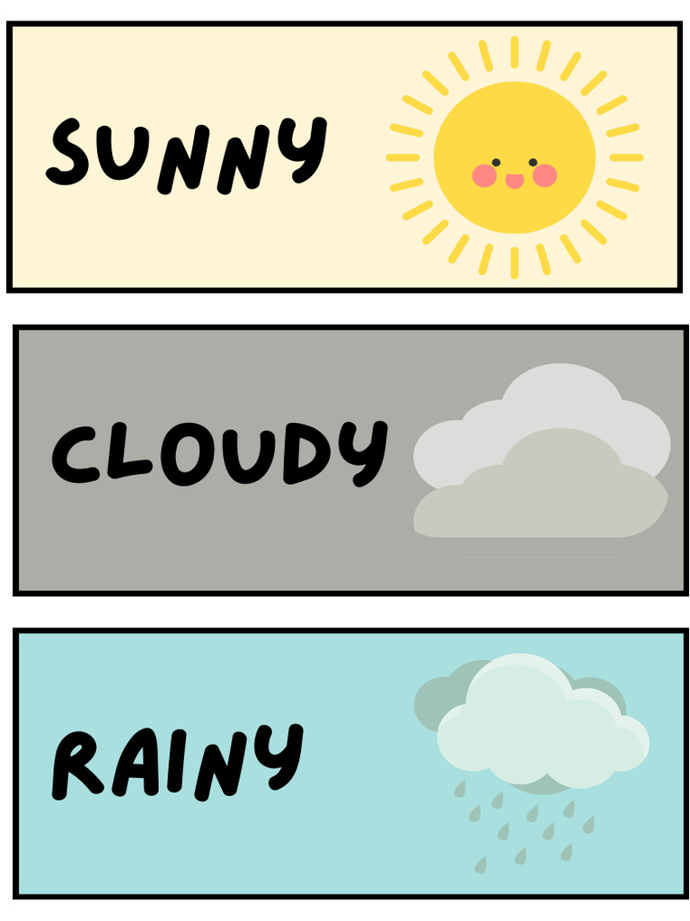Weather Chart Labels | PDF