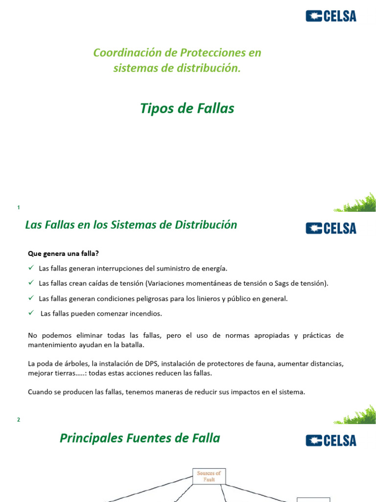 Tipos y Causas de Falla en Sistema de Distribución | PDF | Relámpago | Aislador (Electricidad)