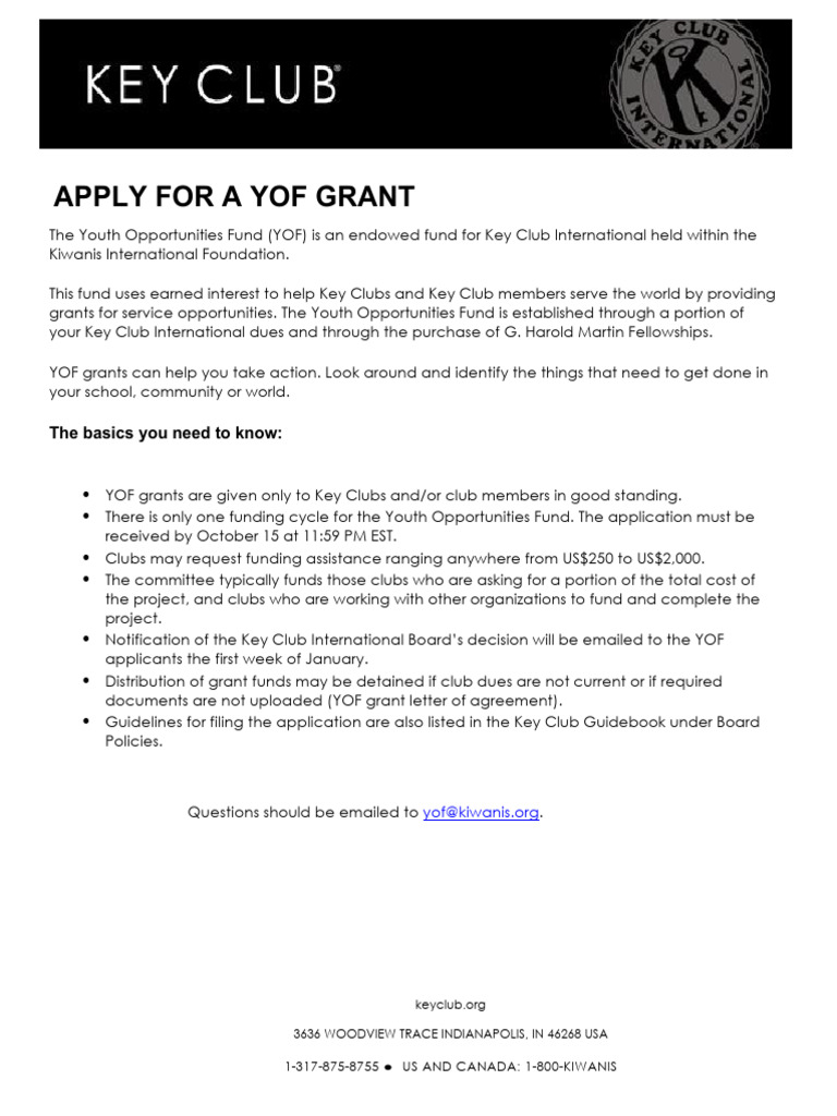 YOF Information 1 | PDF