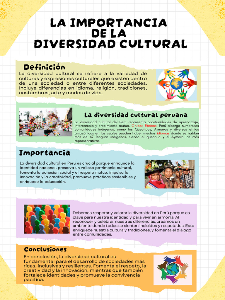Cartel - La Diversidad Cultural (Importancia) | PDF | Perú